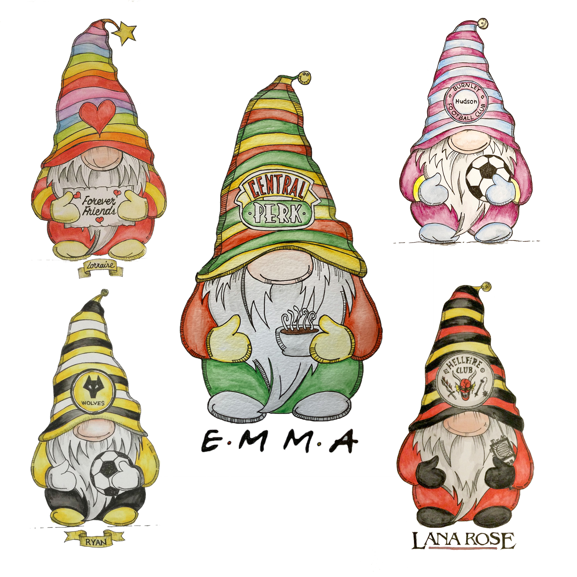 Personalised Gonks – Lisa Prince Art & Design